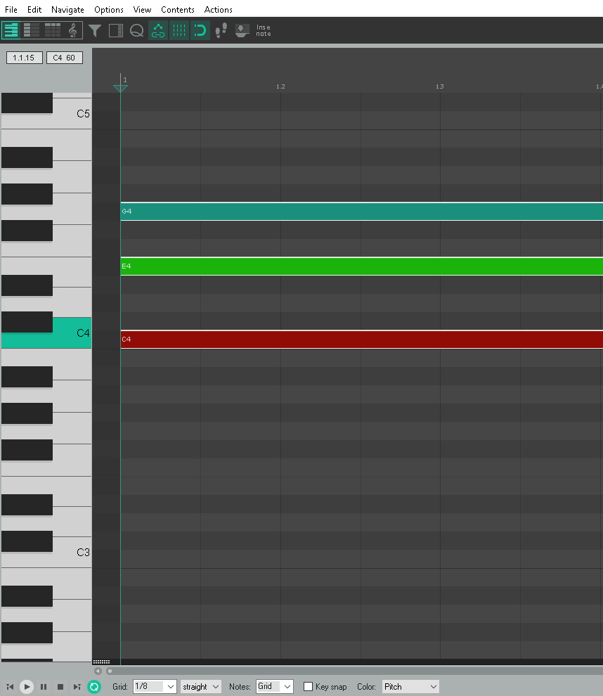 Reaper: Piano Roll – Transpose to Create Chords - Version 2 - Untidy Music