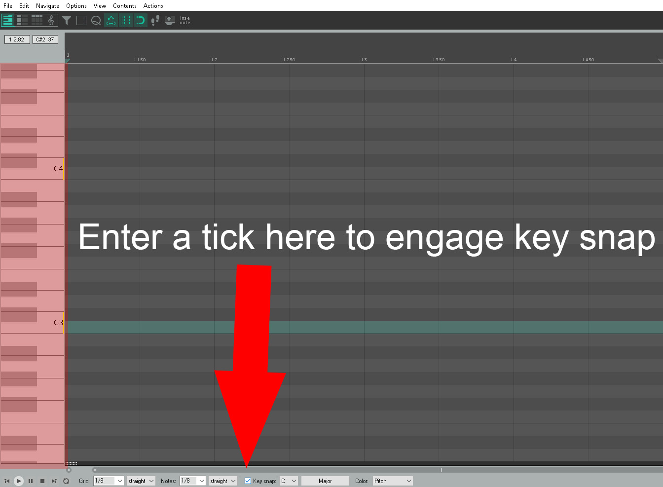 Reaper:Piano Roll: - Untidy Music