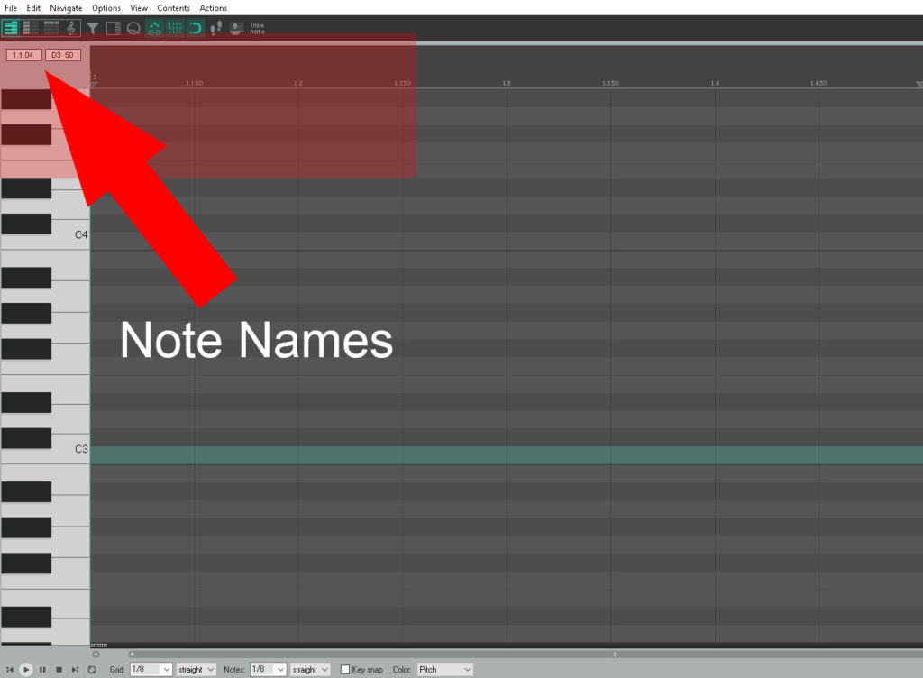 Reaper:Piano Roll: - Untidy Music