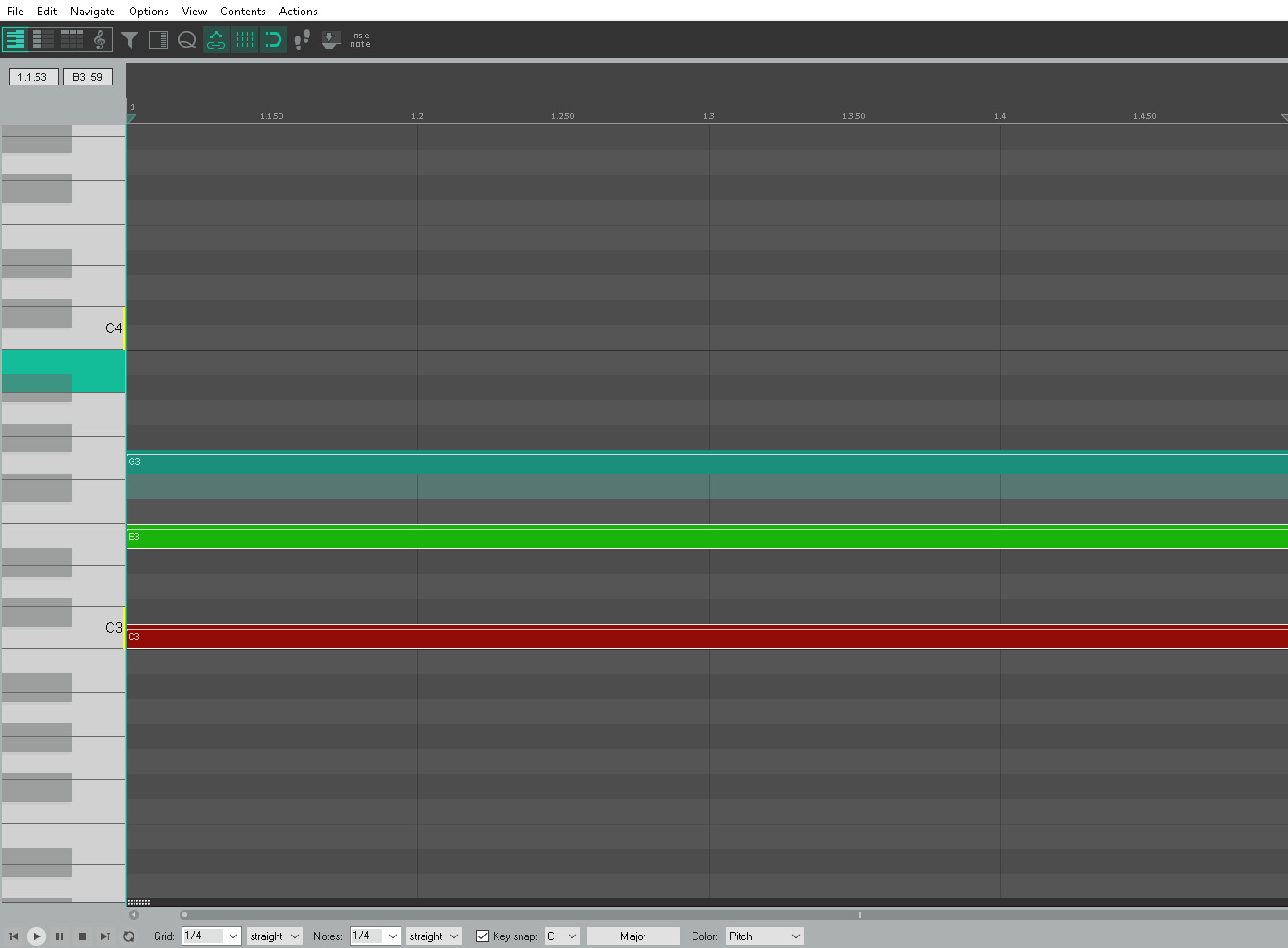 Reaper: Piano Roll - Transpose to Create Chords - Untidy Music