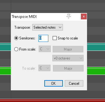 Reaper: Piano Roll - Transpose to Create Chords - Untidy Music