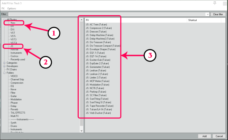 (1) New – The newly installed plugins will now be visible in the ‘New ...