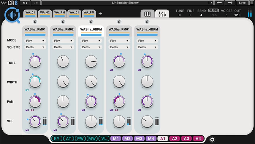 In addition, you can shape color and timbre using the built-in filters and ADSR envelopes. You ...